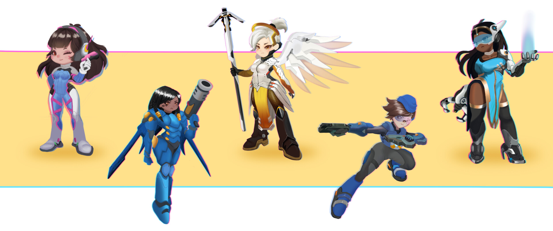 ArtStation - some big feet drawing about overwatch