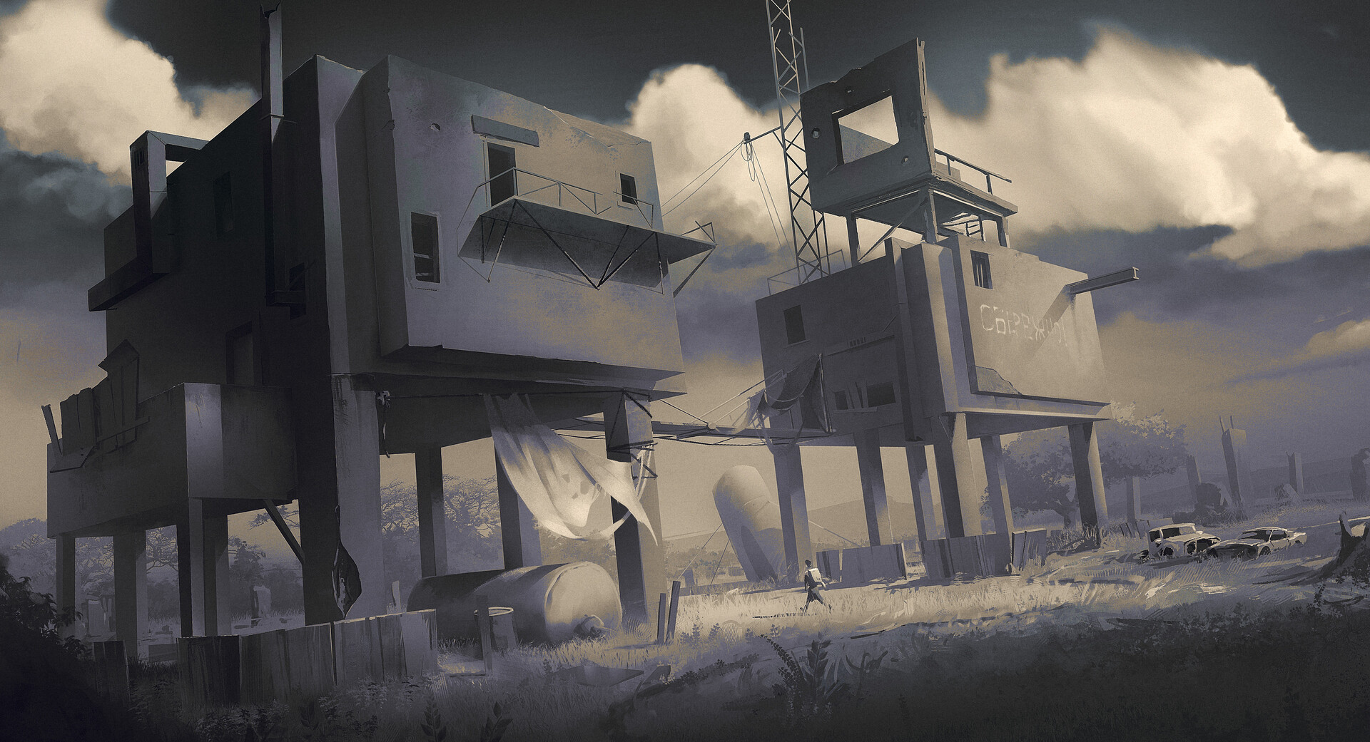 ArtStation - some BW sketches