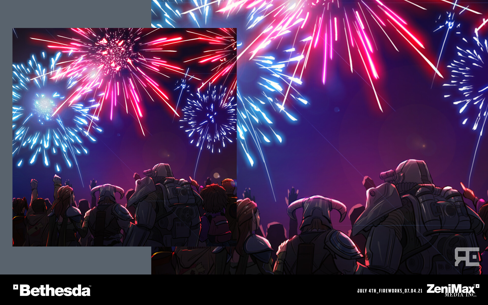 ArtStation - July 4th Fireworks