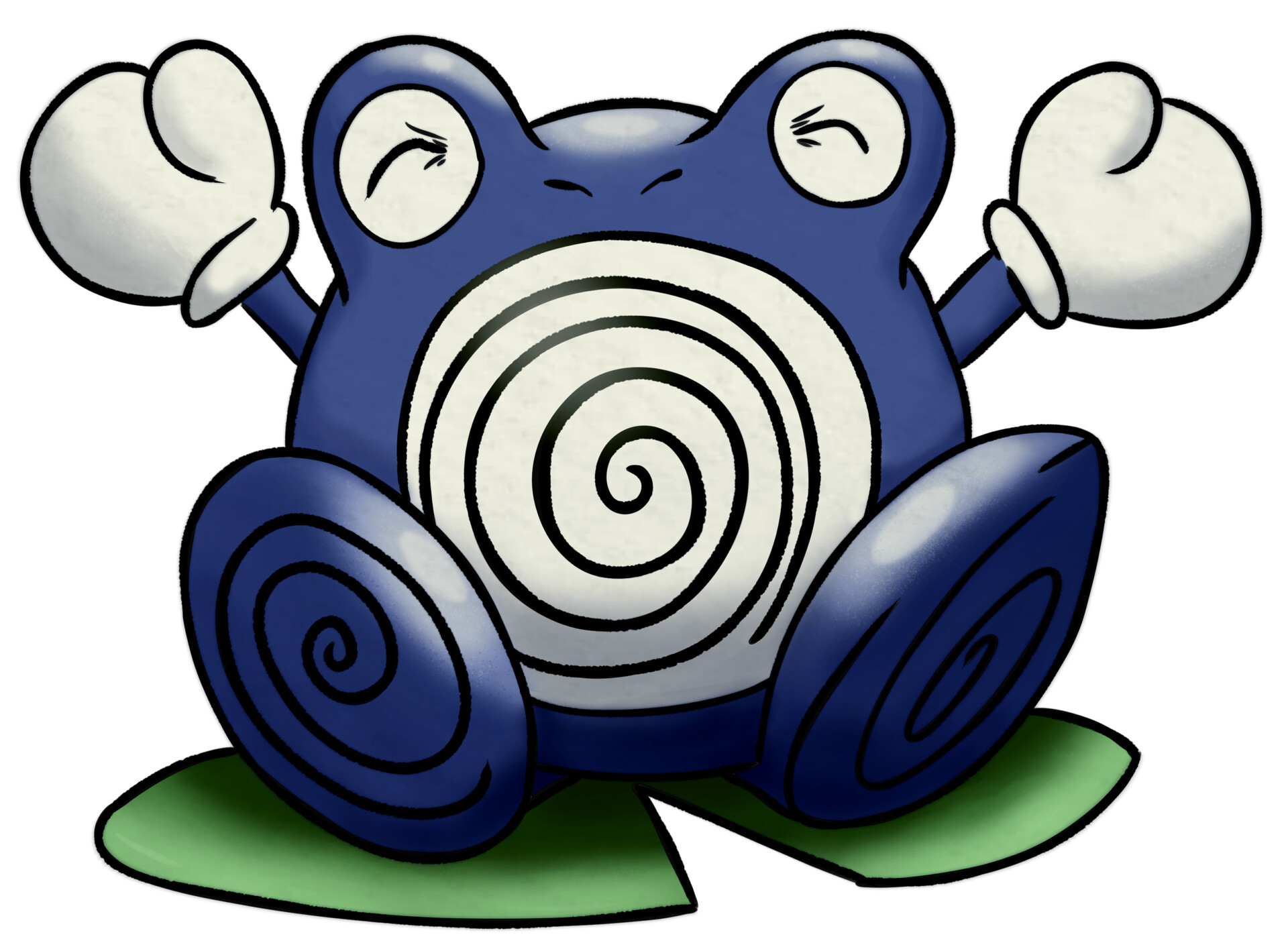 ArtStation - Commission - Happy Poliwhirl