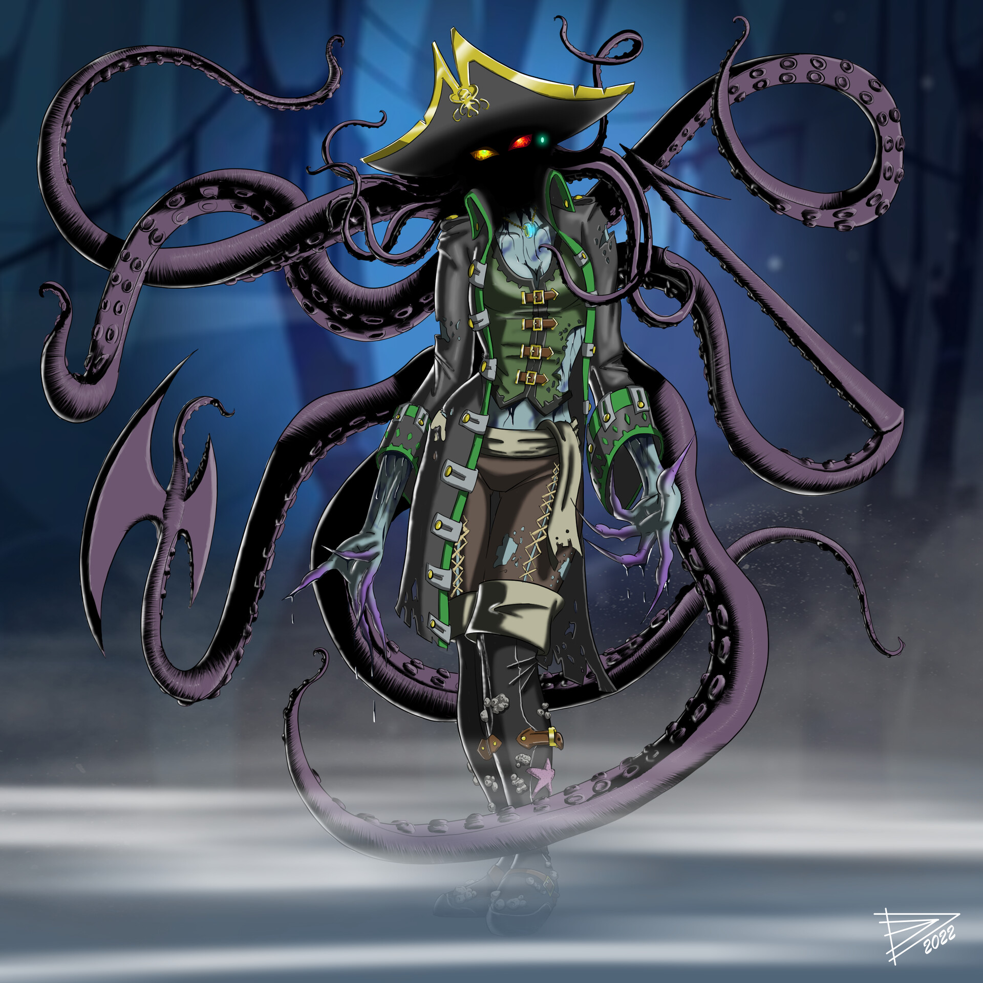 ArtStation - (Commission) Queen Calypso abberant horror form