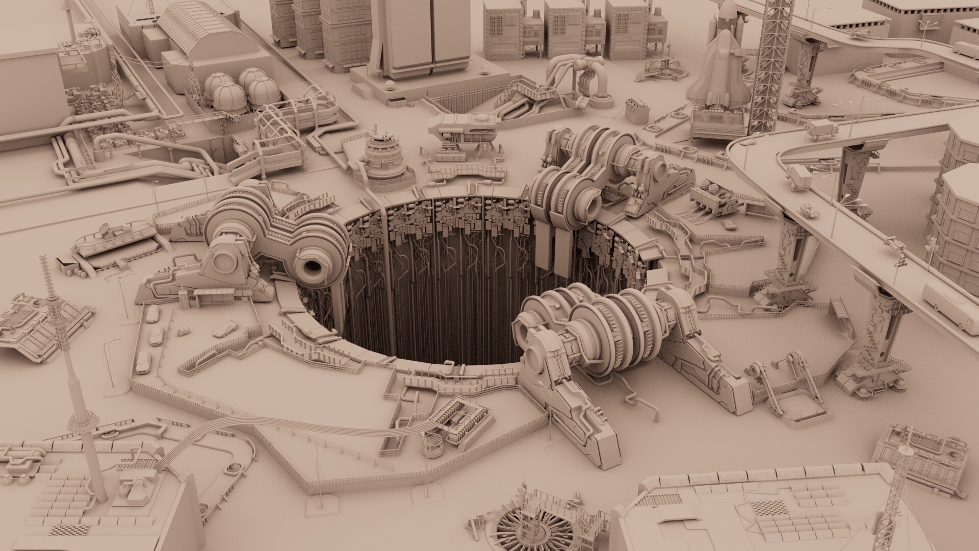 ArtStation - Sci fi background