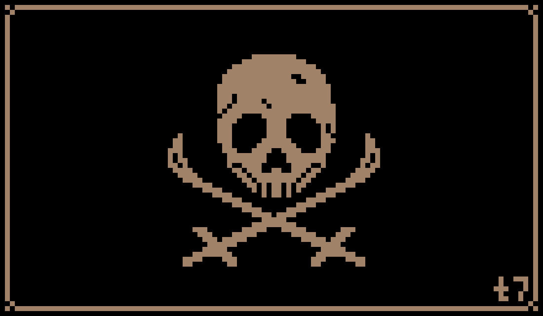 titan007 - Pixel Pirate Flag