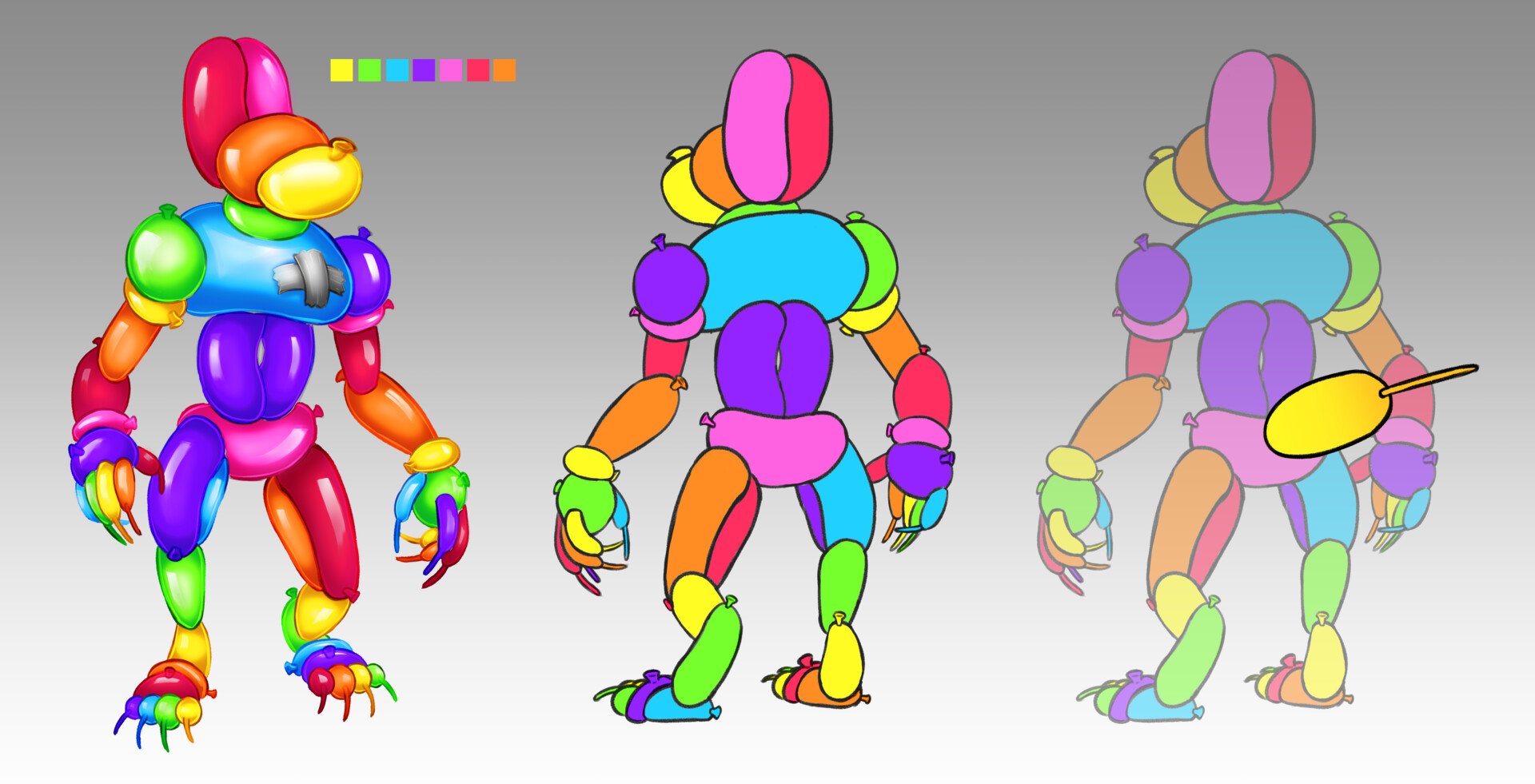 ArtStation - Video Horror Society Fan Art - Werewolf (Balloon Animal)