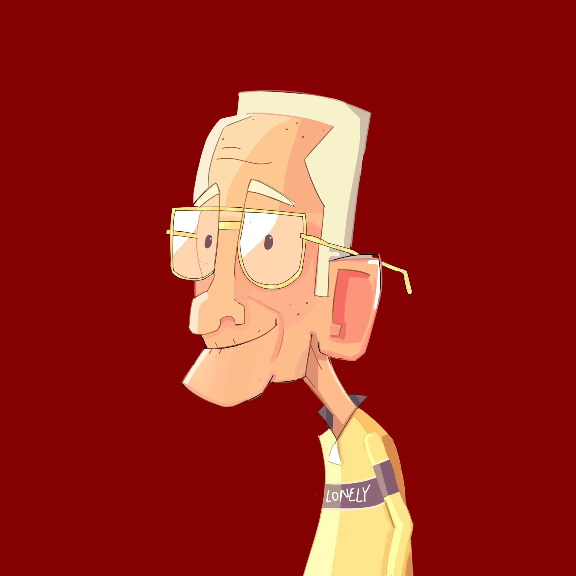 ArtStation - 2D Old Man Portrait