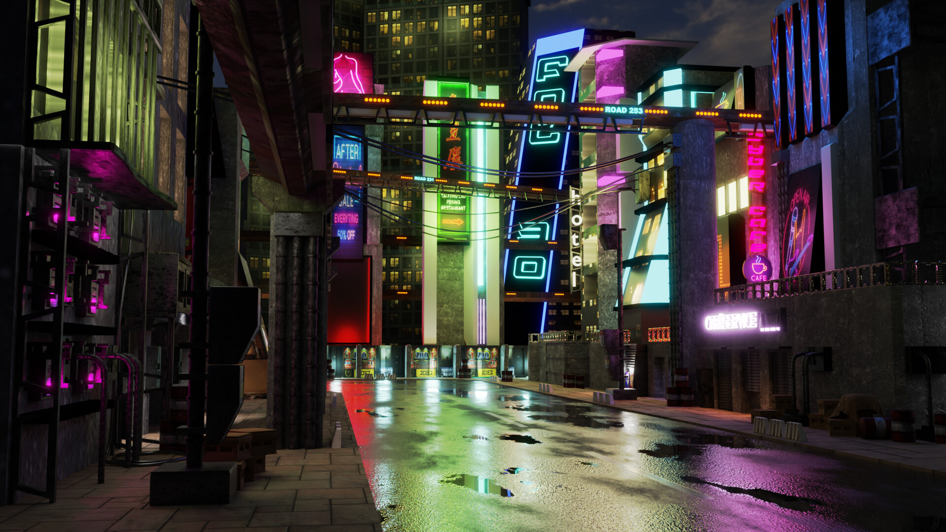 ArtStation - Neon Street