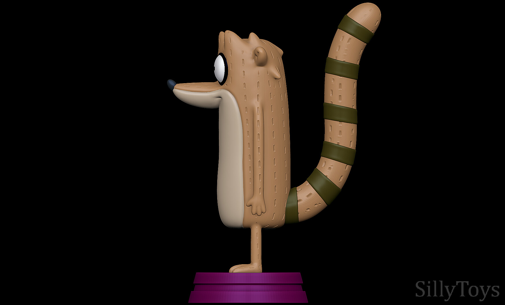 SillyToys - Rigby - Regular Show 3D print model