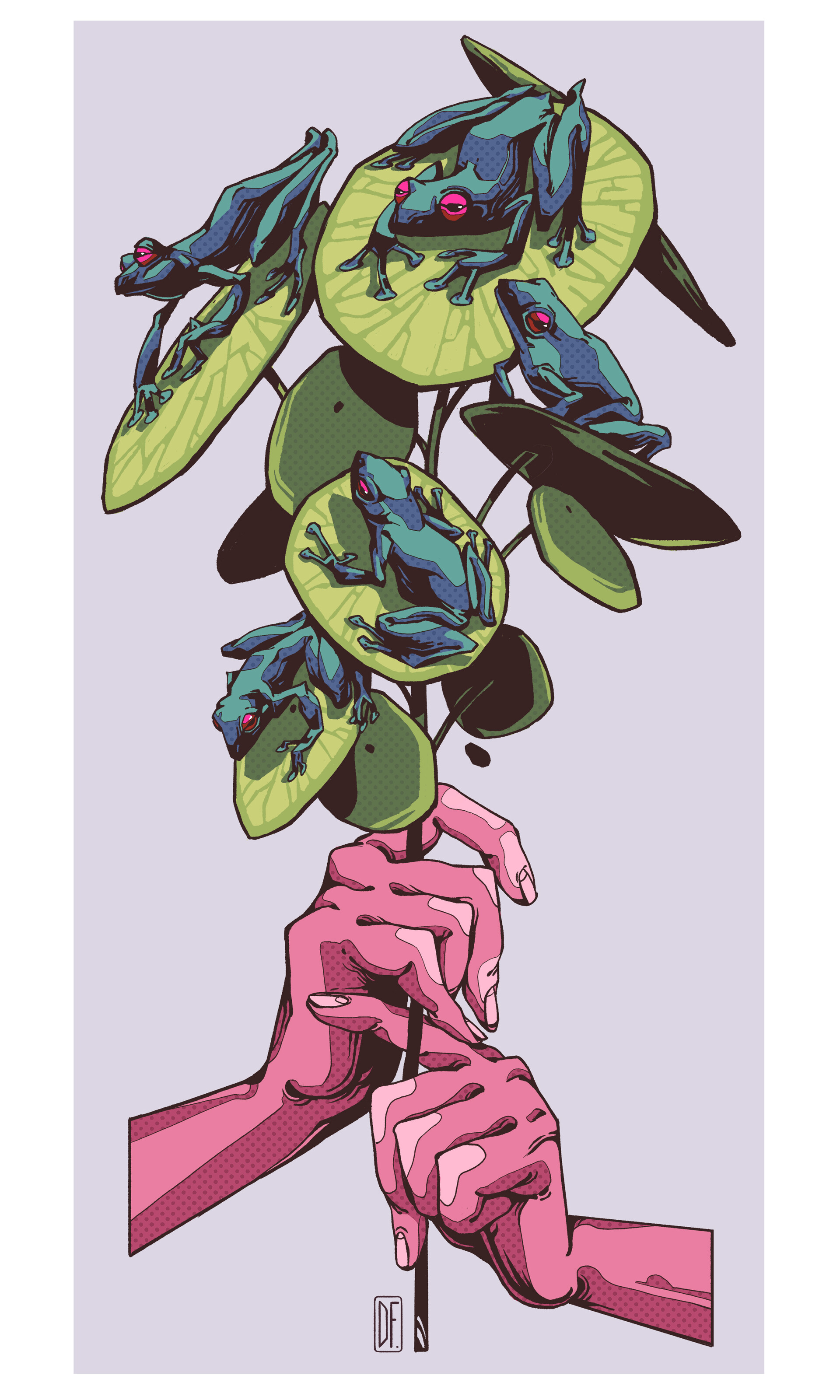 ArtStation - Rainforest frogs