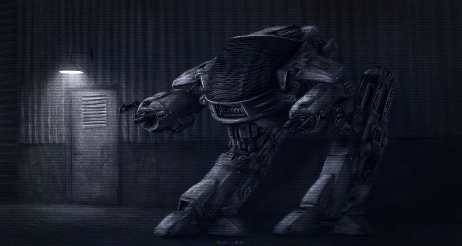 ArtStation - ED-209 (RoboCop)