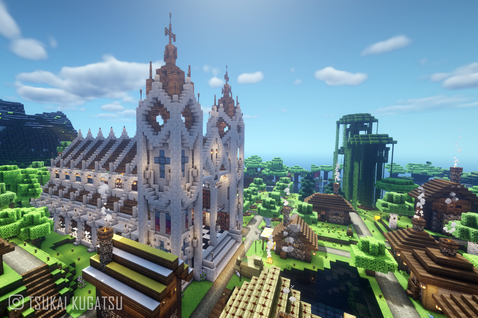 Minecraft Blueprints Cathedral