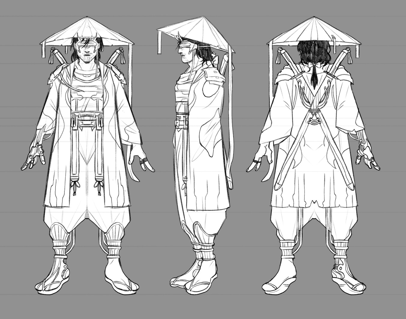 ArtStation - Cyber Samurai Concept