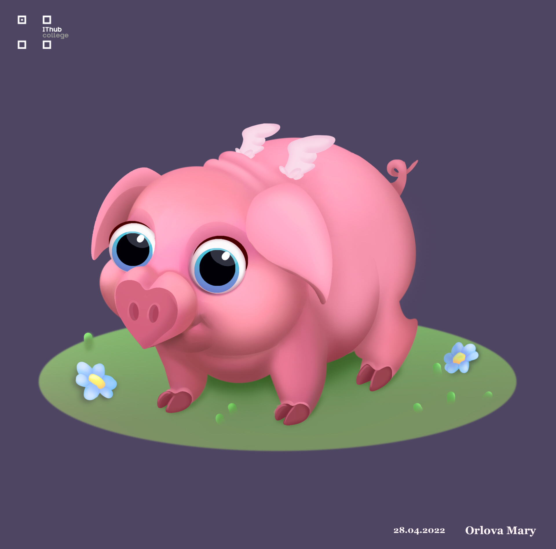 ArtStation - Cute piggy :3