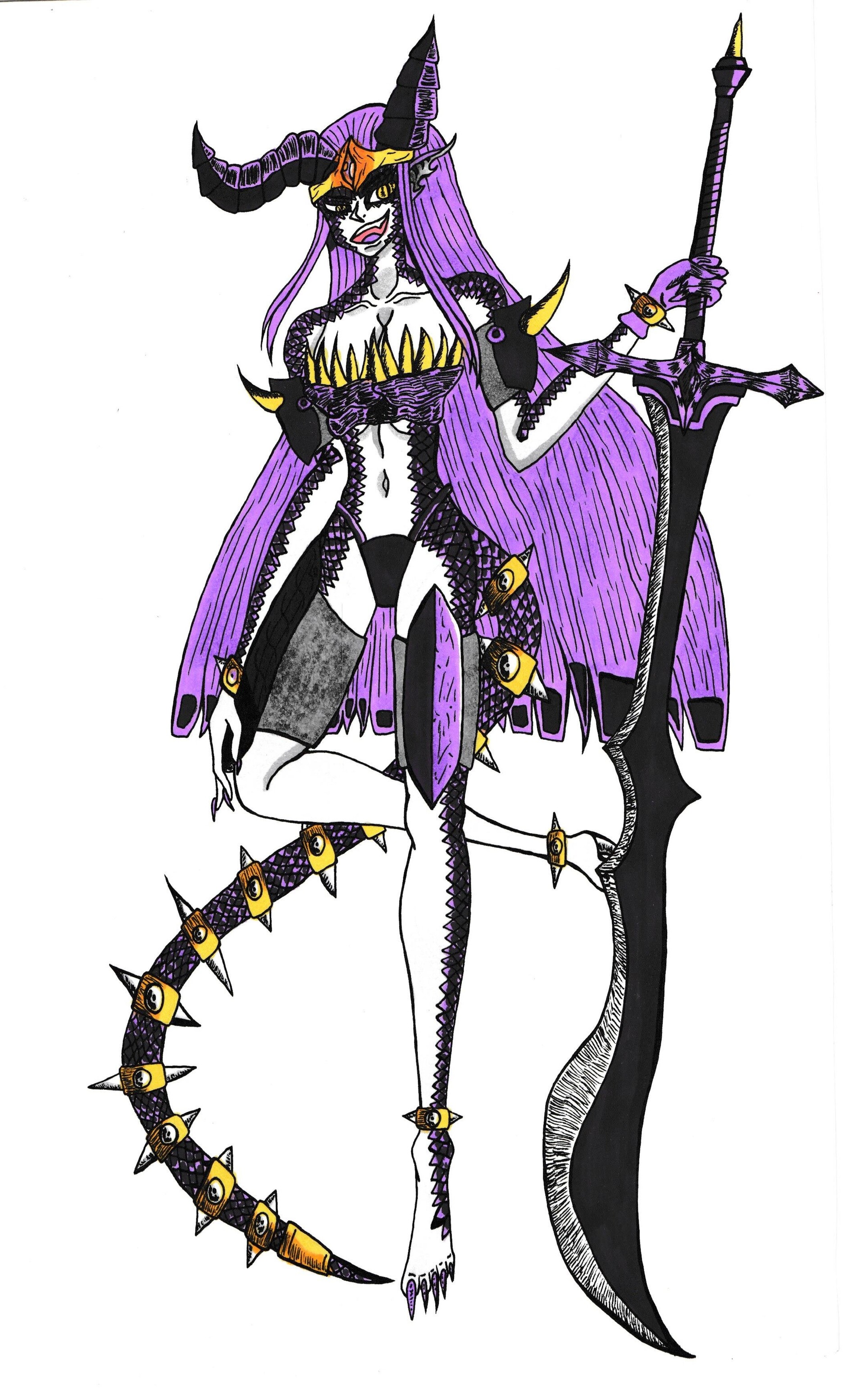 ArtStation - Xa'xanniel - Half-Dragon of the Void