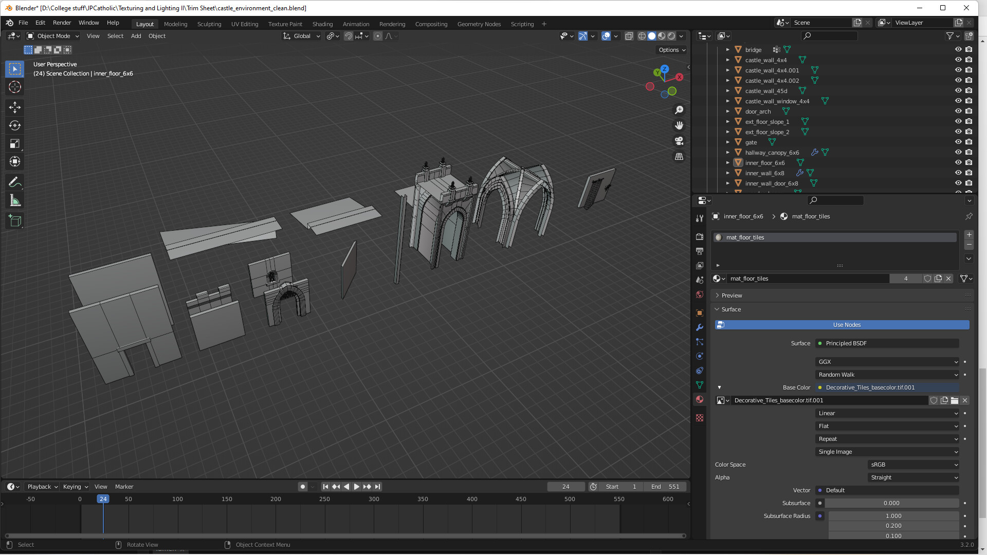 Edgar Bangs - Unreal Engine 5 - Modular Castle Environment