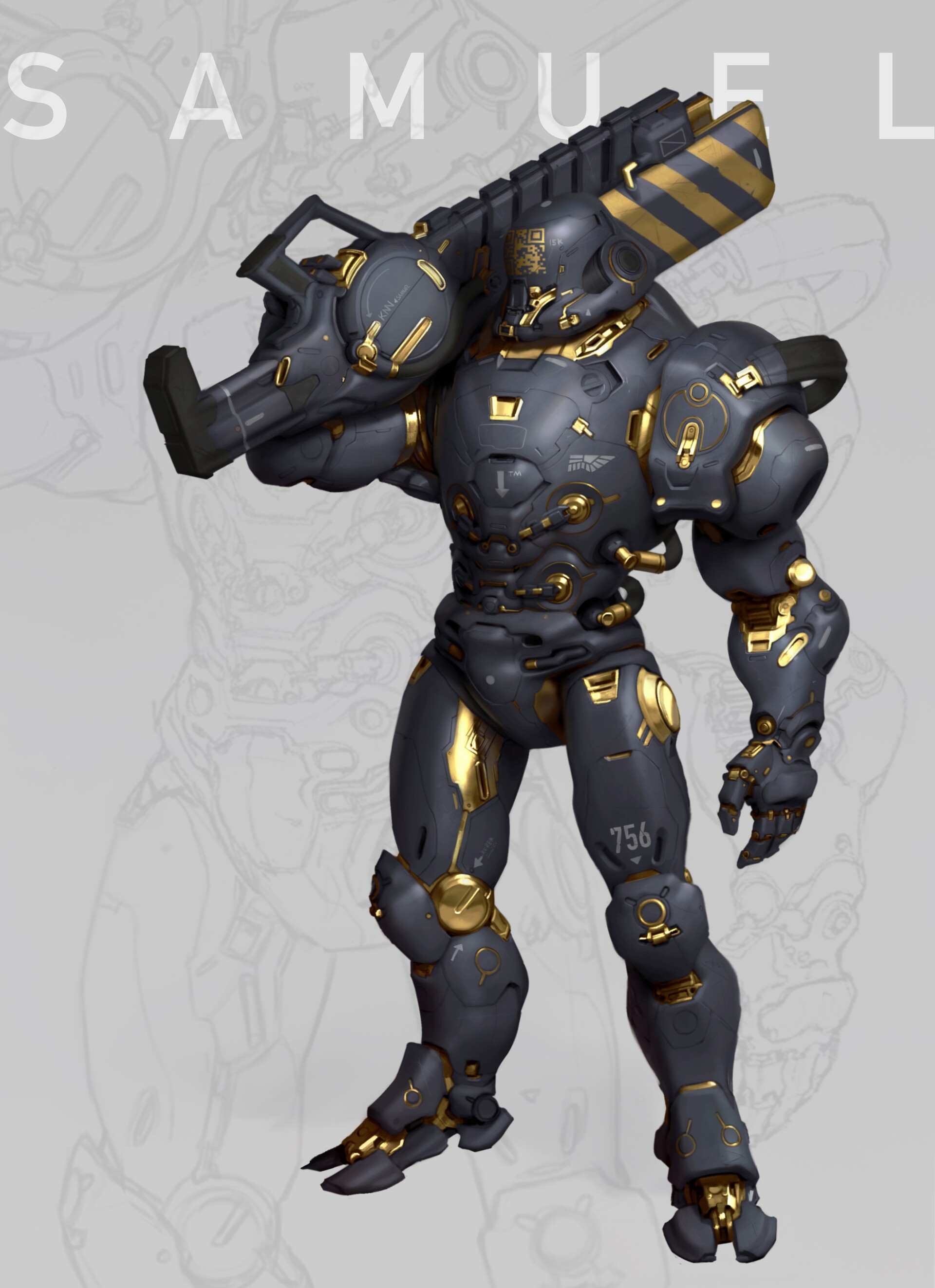 ArtStation - Mechanical Powered Armor