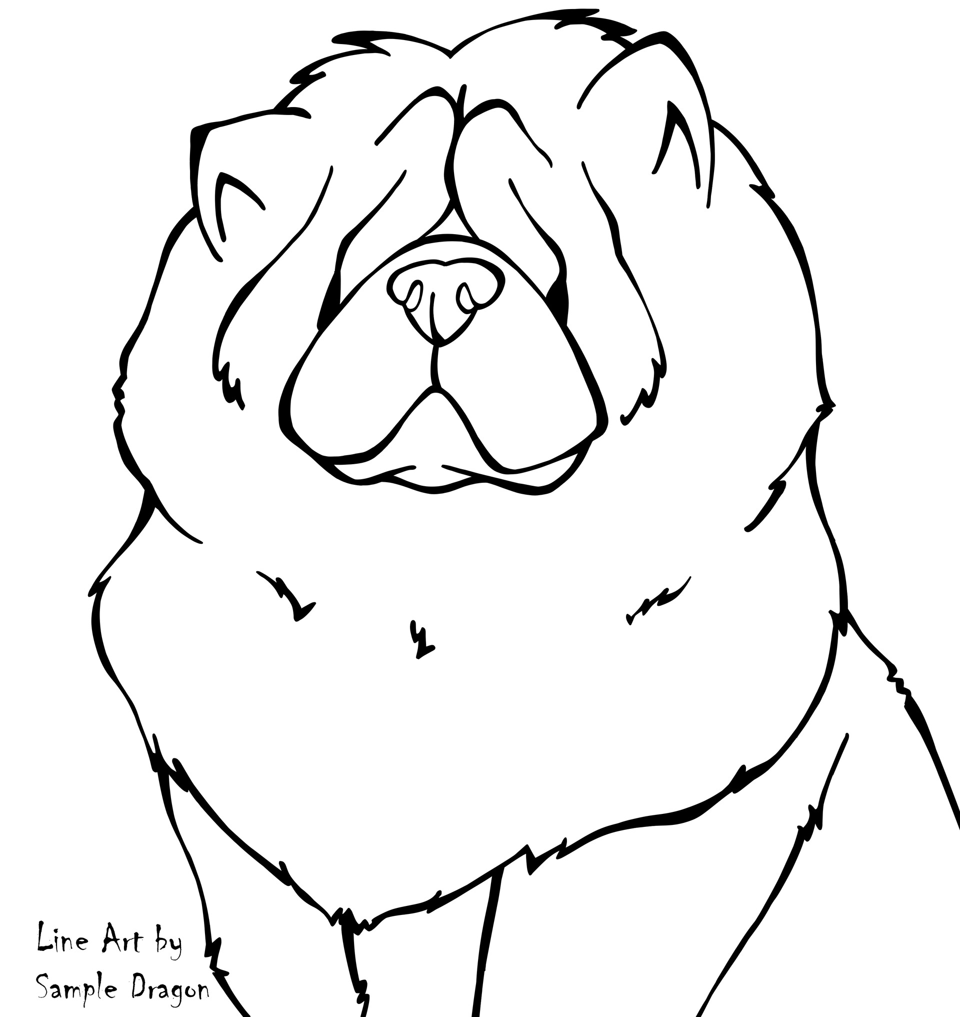 chow chow coloring pages