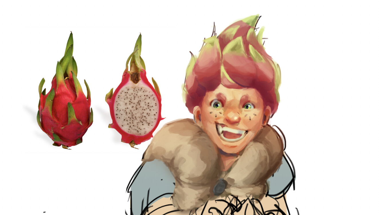 ArtStation - Dragonfruit character design
