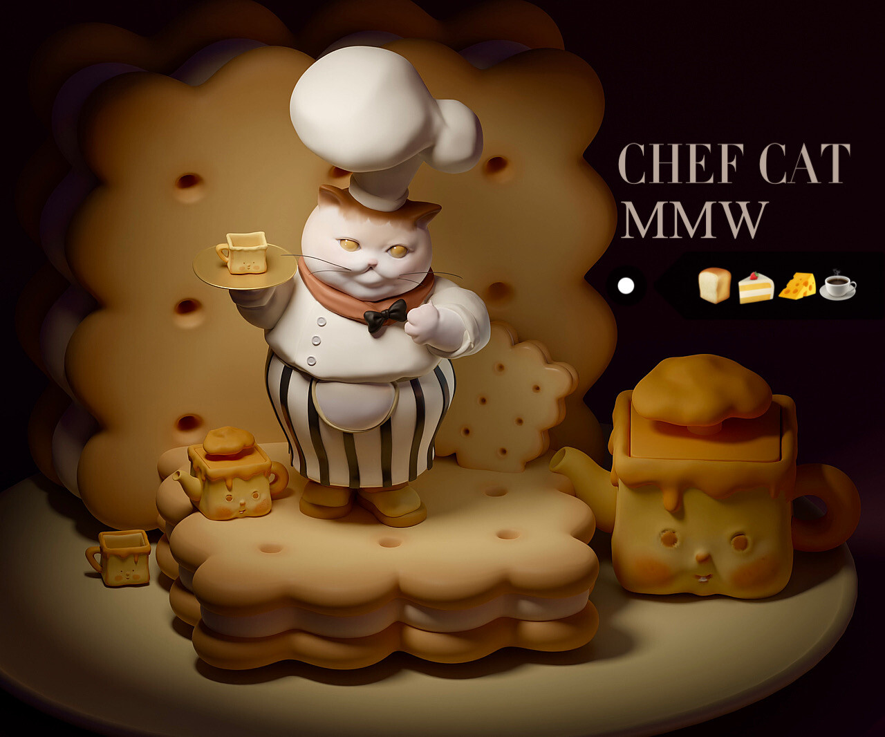 ArtStation - IP设计 厨师猫 “CHEF CAT