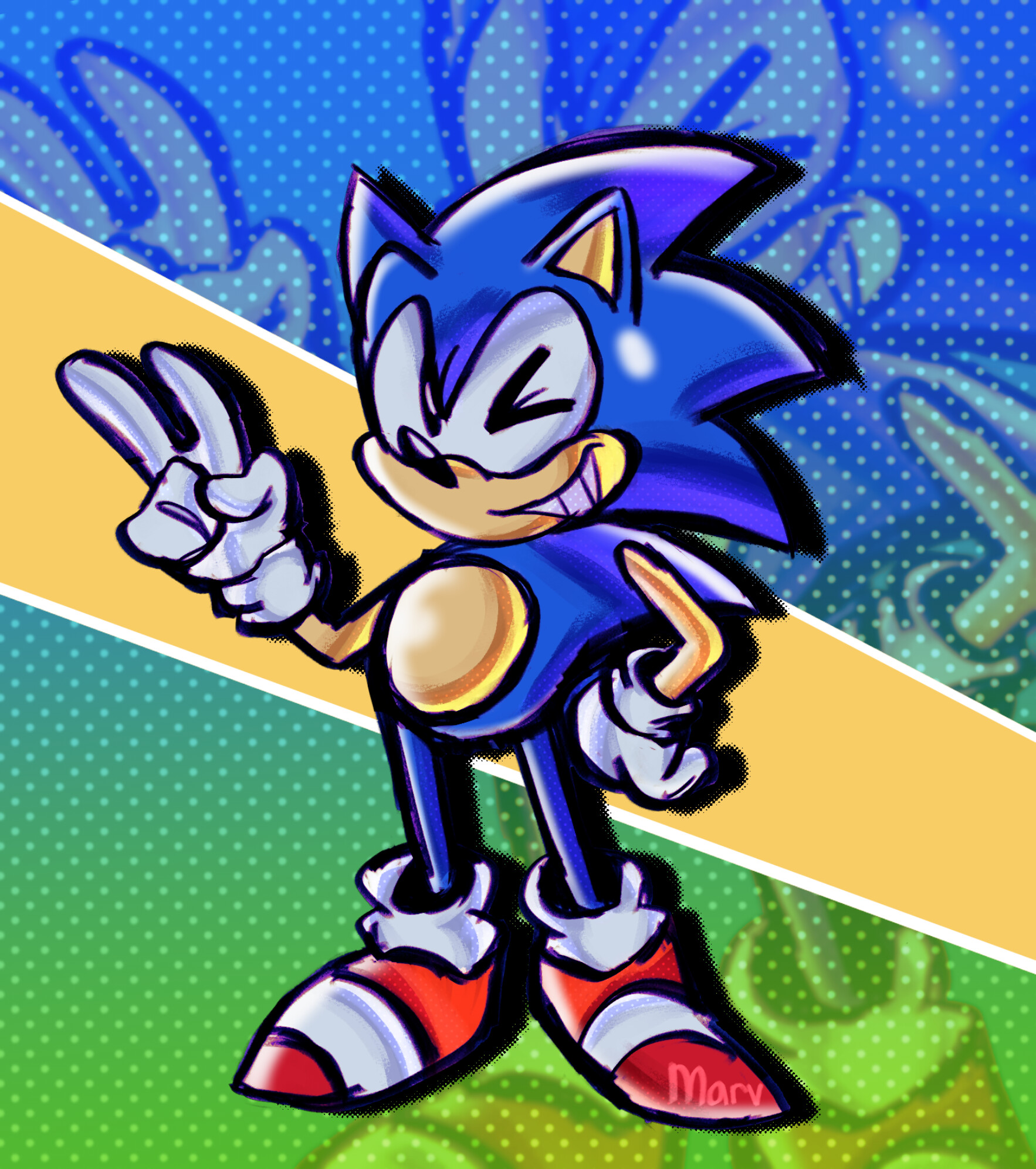 ArtStation - Sonic 31st Anniversary Art