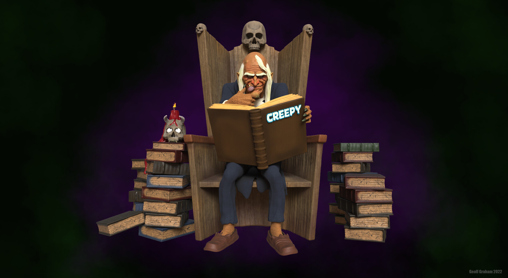 Geoff Graham - Uncle Creepy - Diorama - Part 1 (Sculpt)