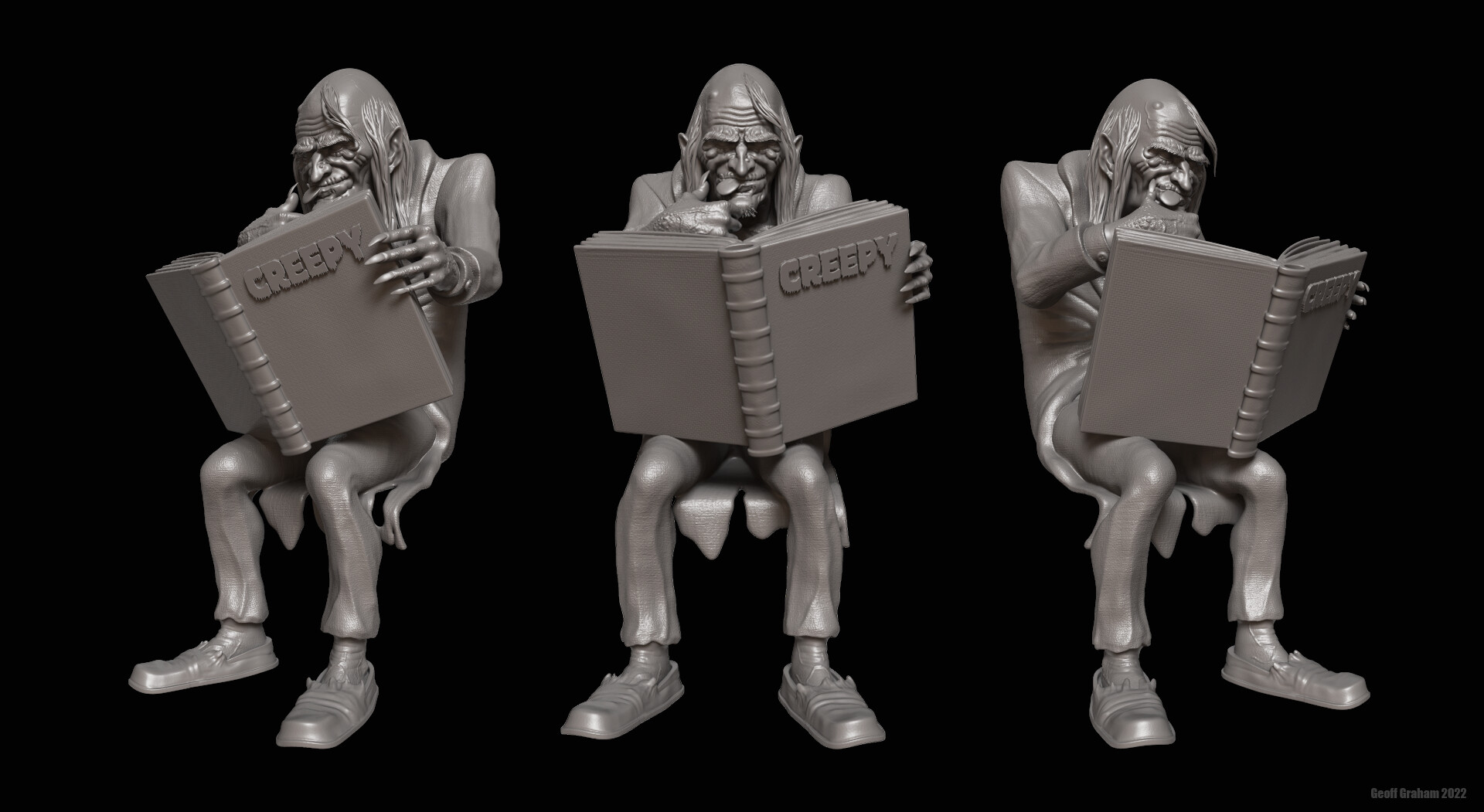 Geoff Graham - Uncle Creepy - Diorama - Part 1 (Sculpt)