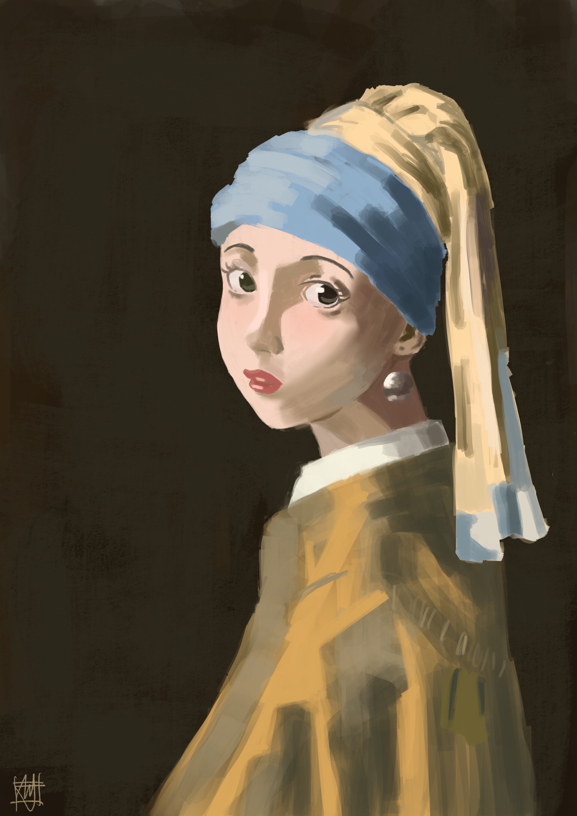 ArtStation - Pearl Earring Girl