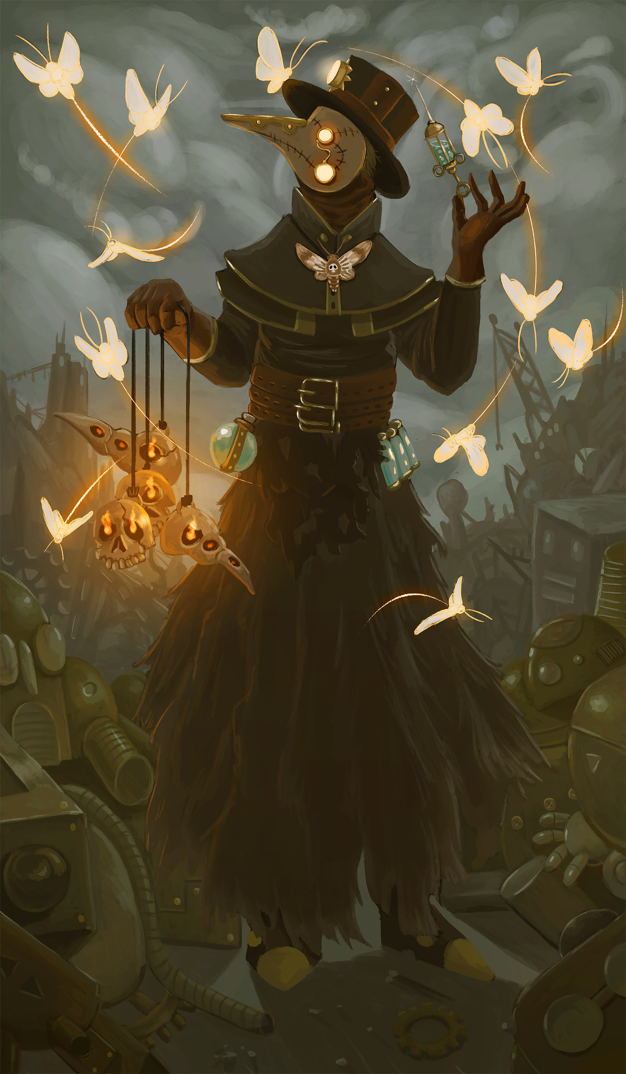 I designed a low-poly steampunk mech! : steampunk