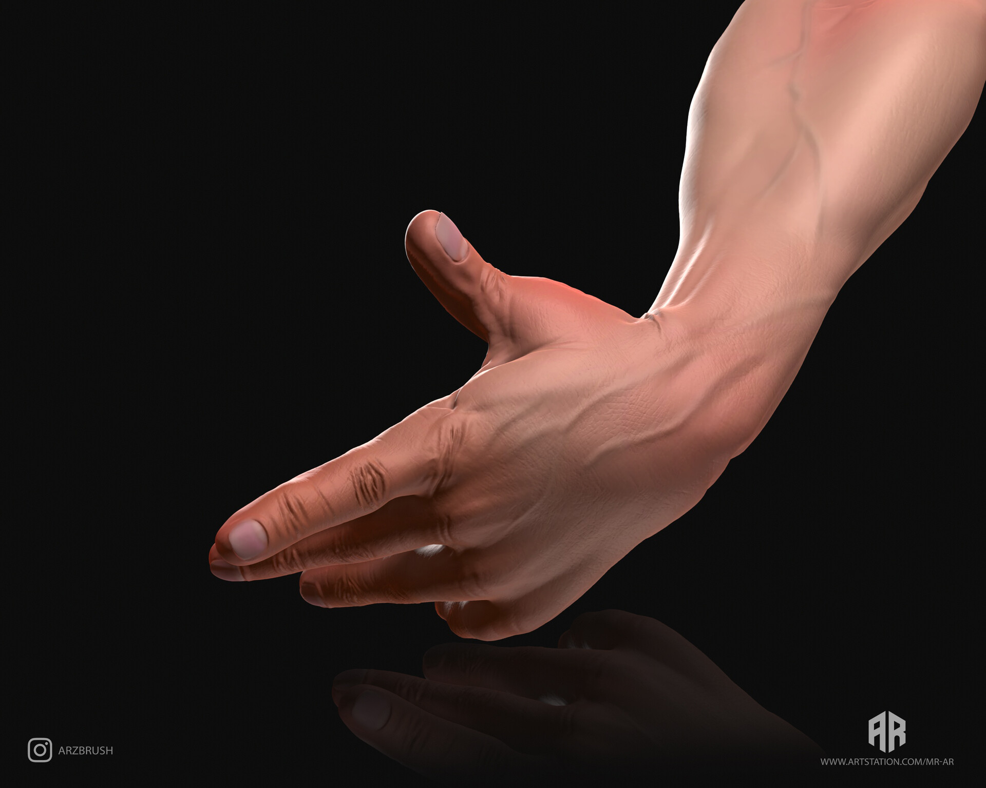 ArtStation - Anatomy Study (Arm+Hand)