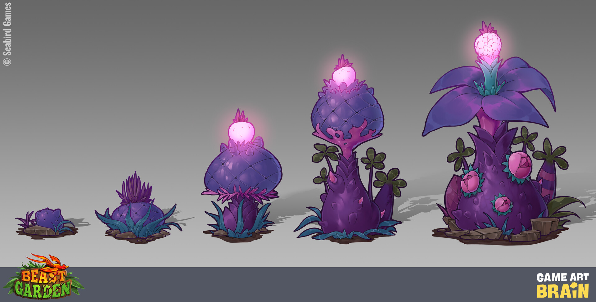 Game Art Brain - Creation & Consulting - Beast Garden - Plants