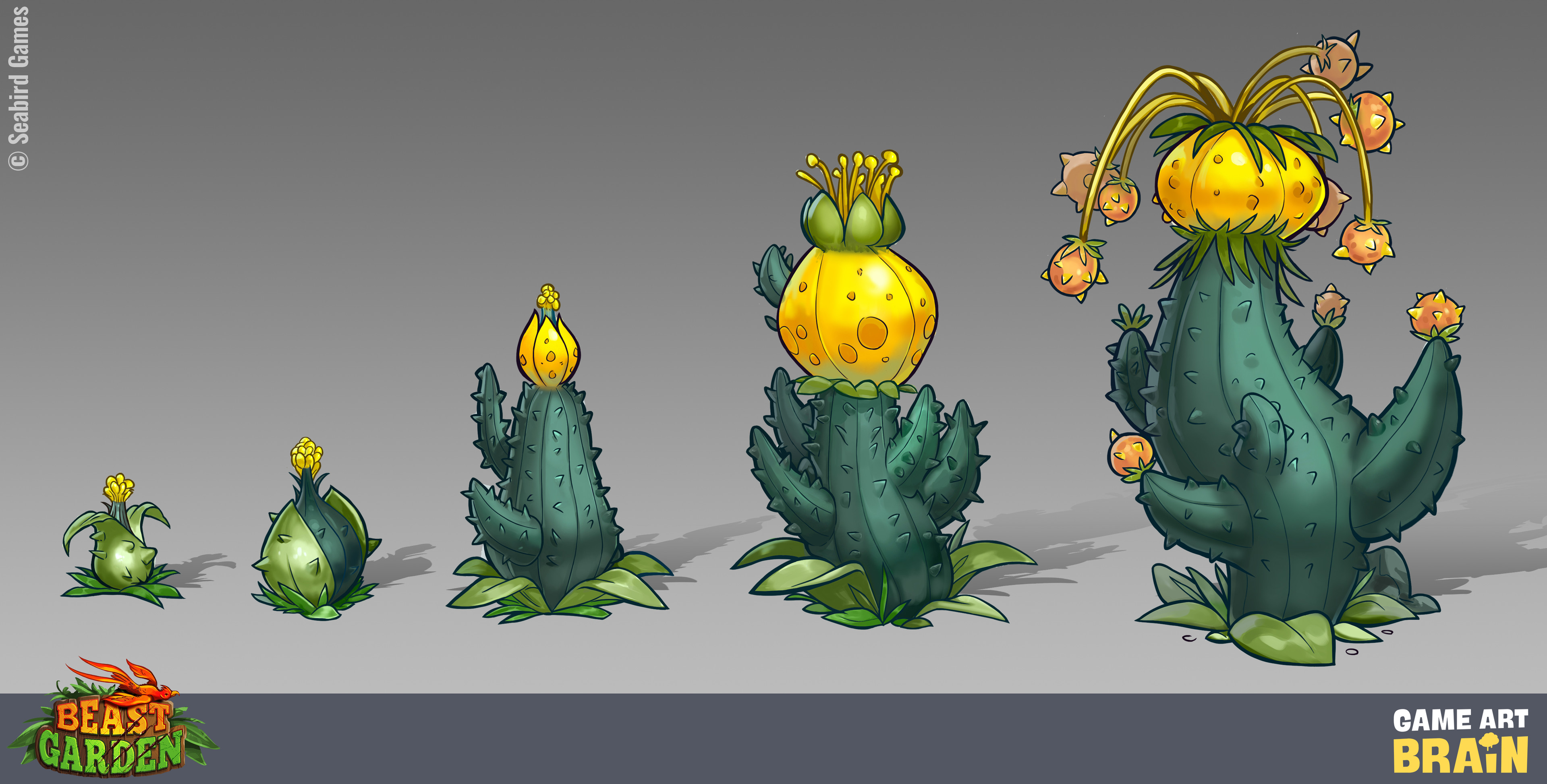 Game Art Brain - Creation & Consulting - Beast Garden - Plants