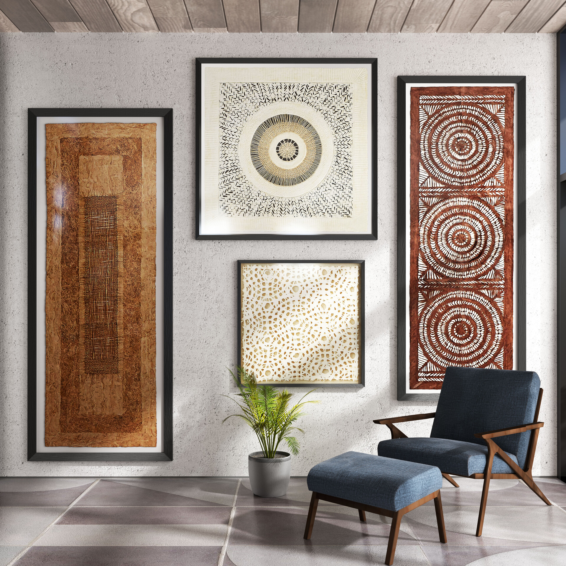 ArtStation - Handcrafter Paper Gallery Scene