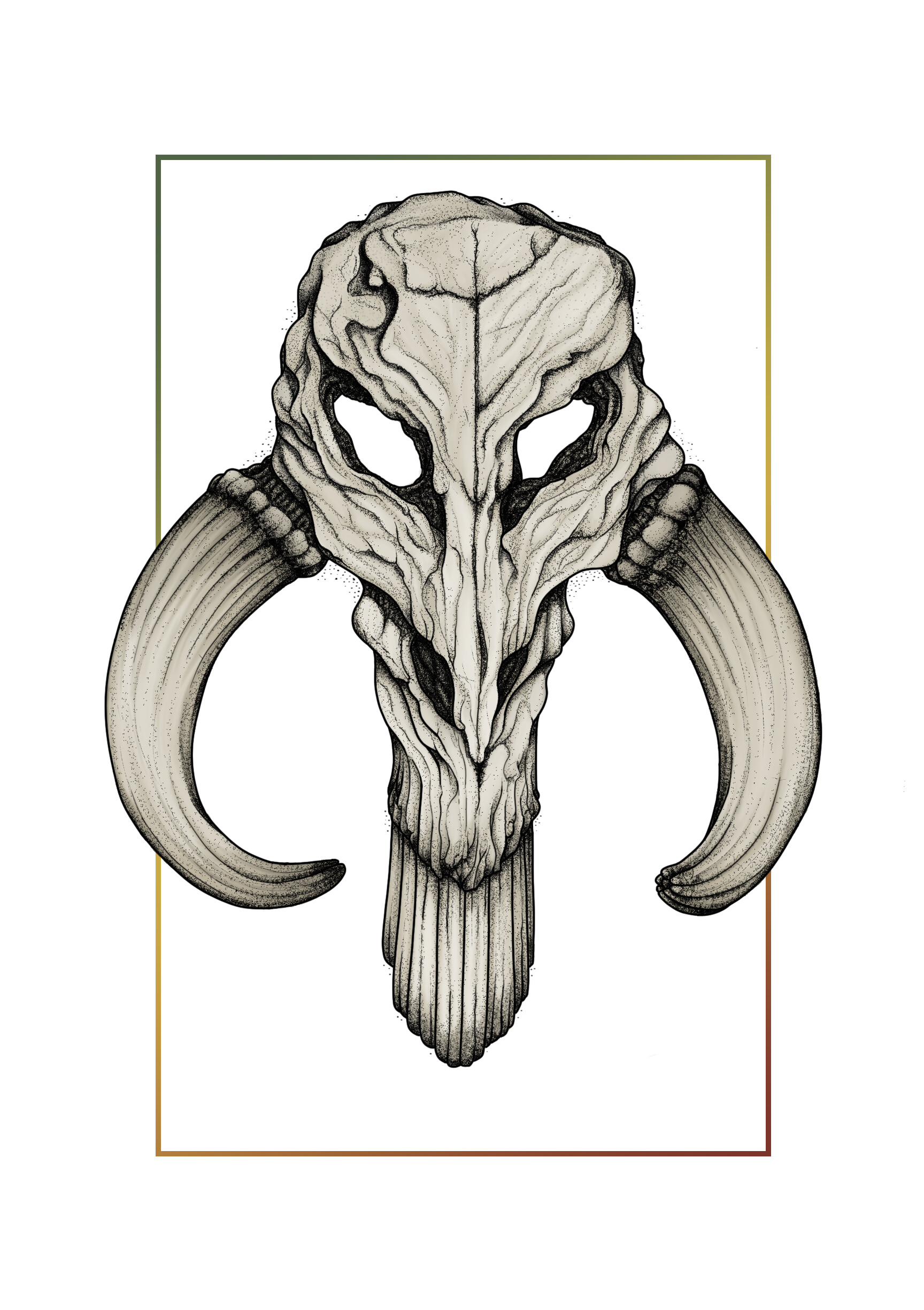 ArtStation - Mandalorian Skull