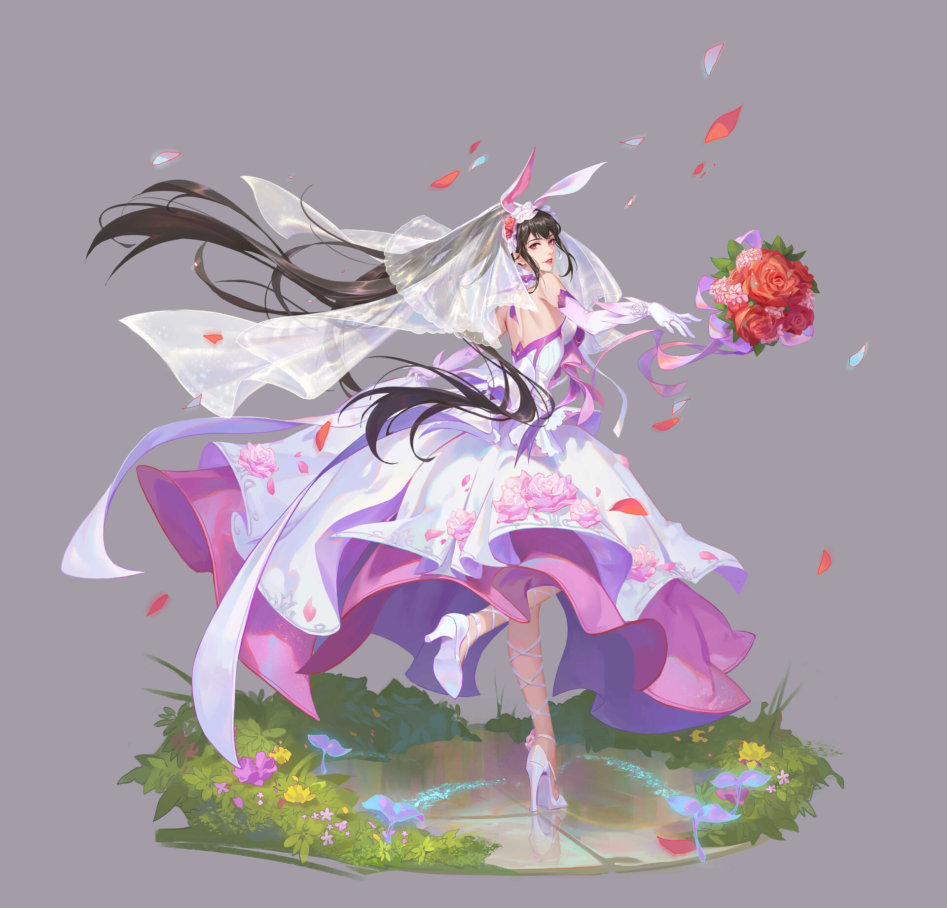 ArtStation - 小舞婚纱立绘