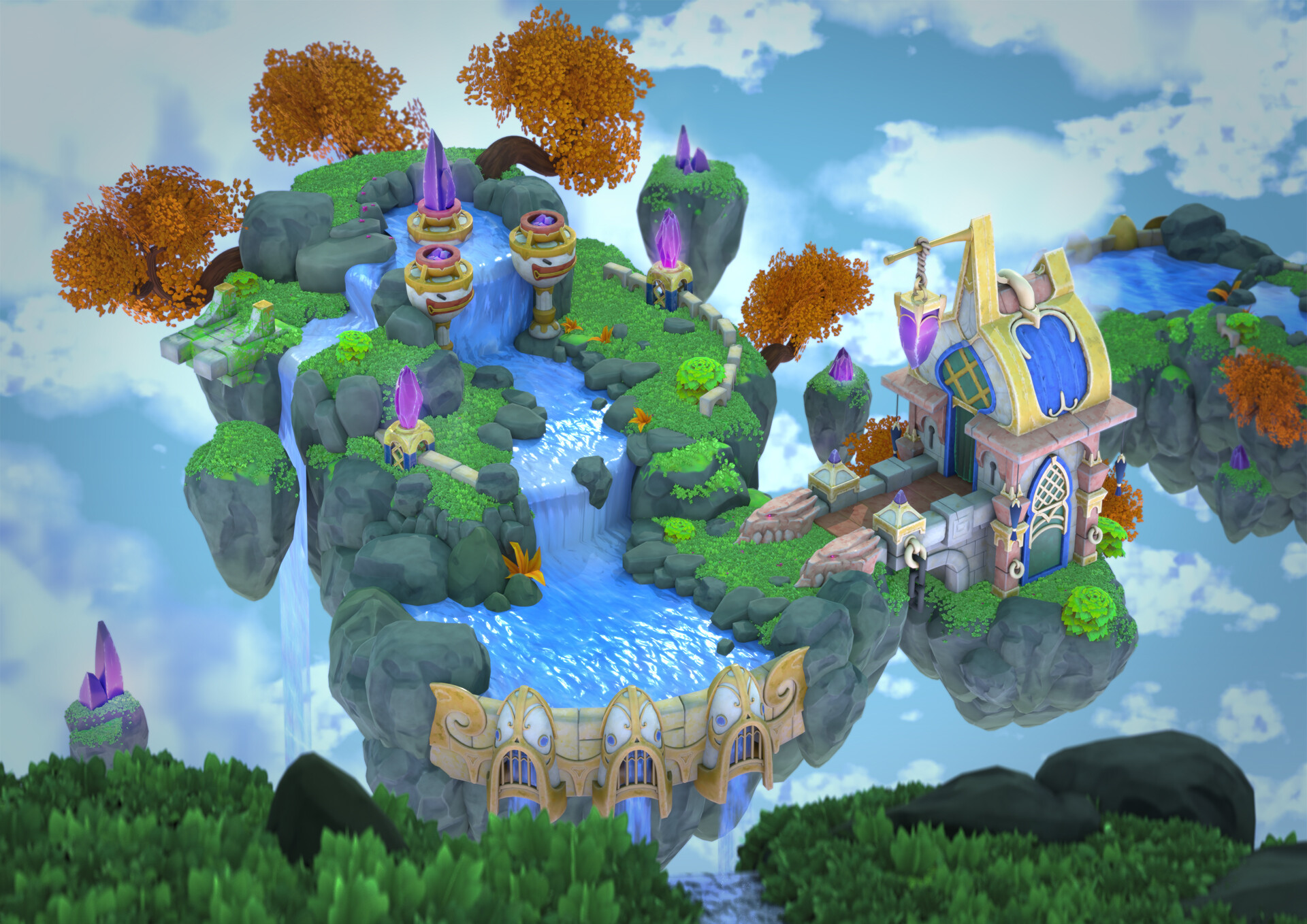 ArtStation - Floating Island