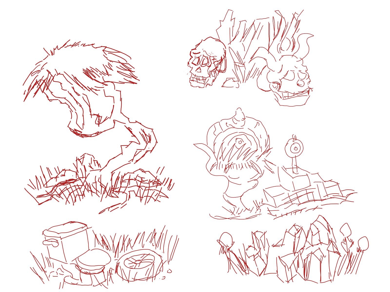 ArtStation - HellScape Background Objects