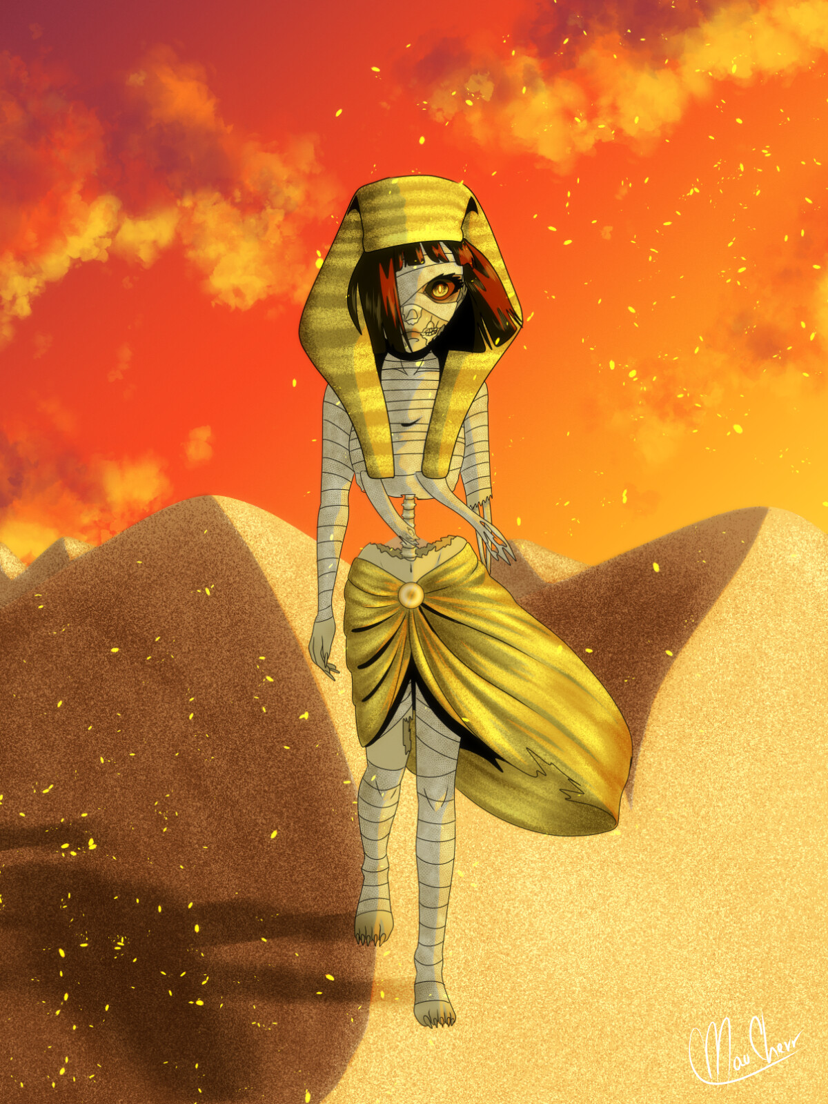 ArtStation - Monster gals: Mummy