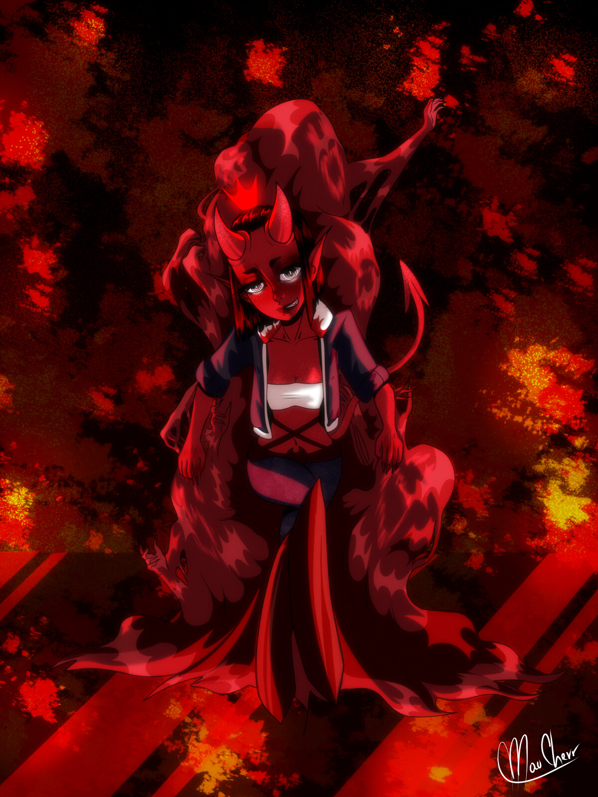 ArtStation - Monster gals: Devil queen