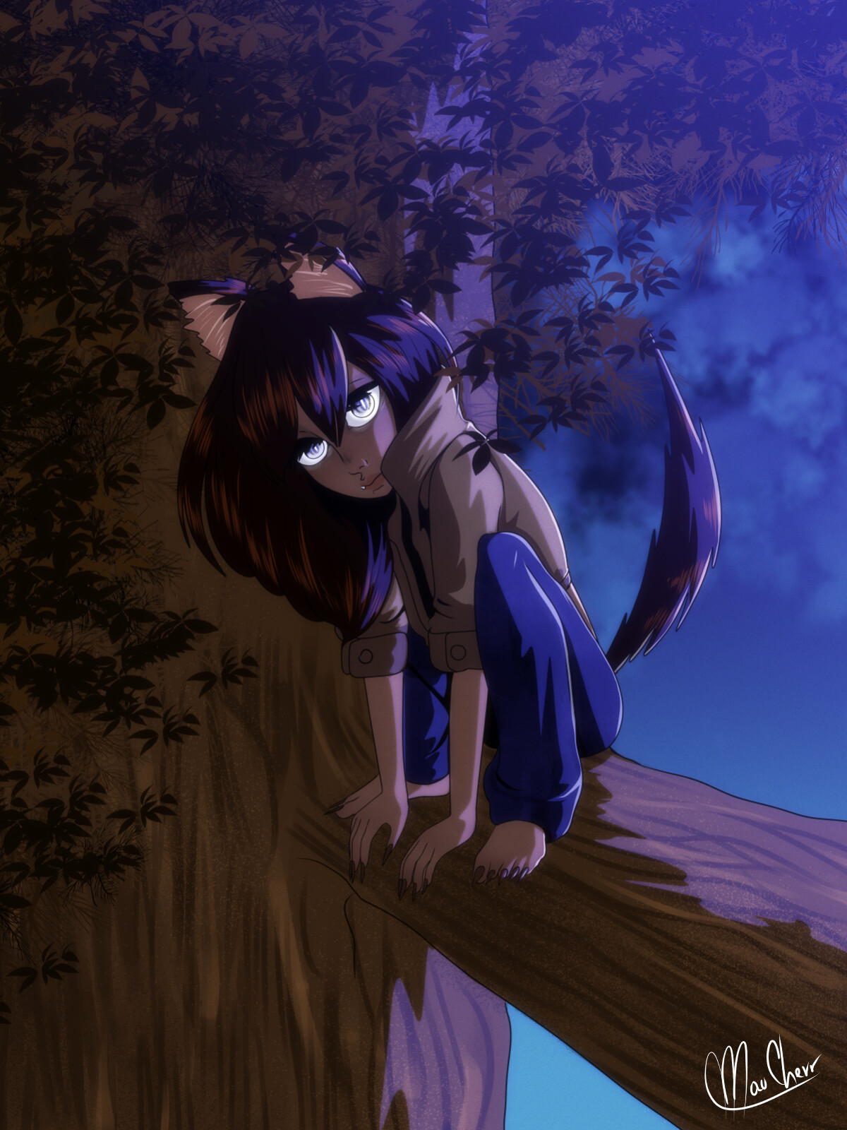 ArtStation - Monster gals: Werewolf