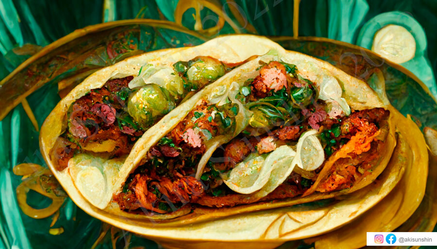 ArtStation - Tacos al pastor (Art Nouveau style)