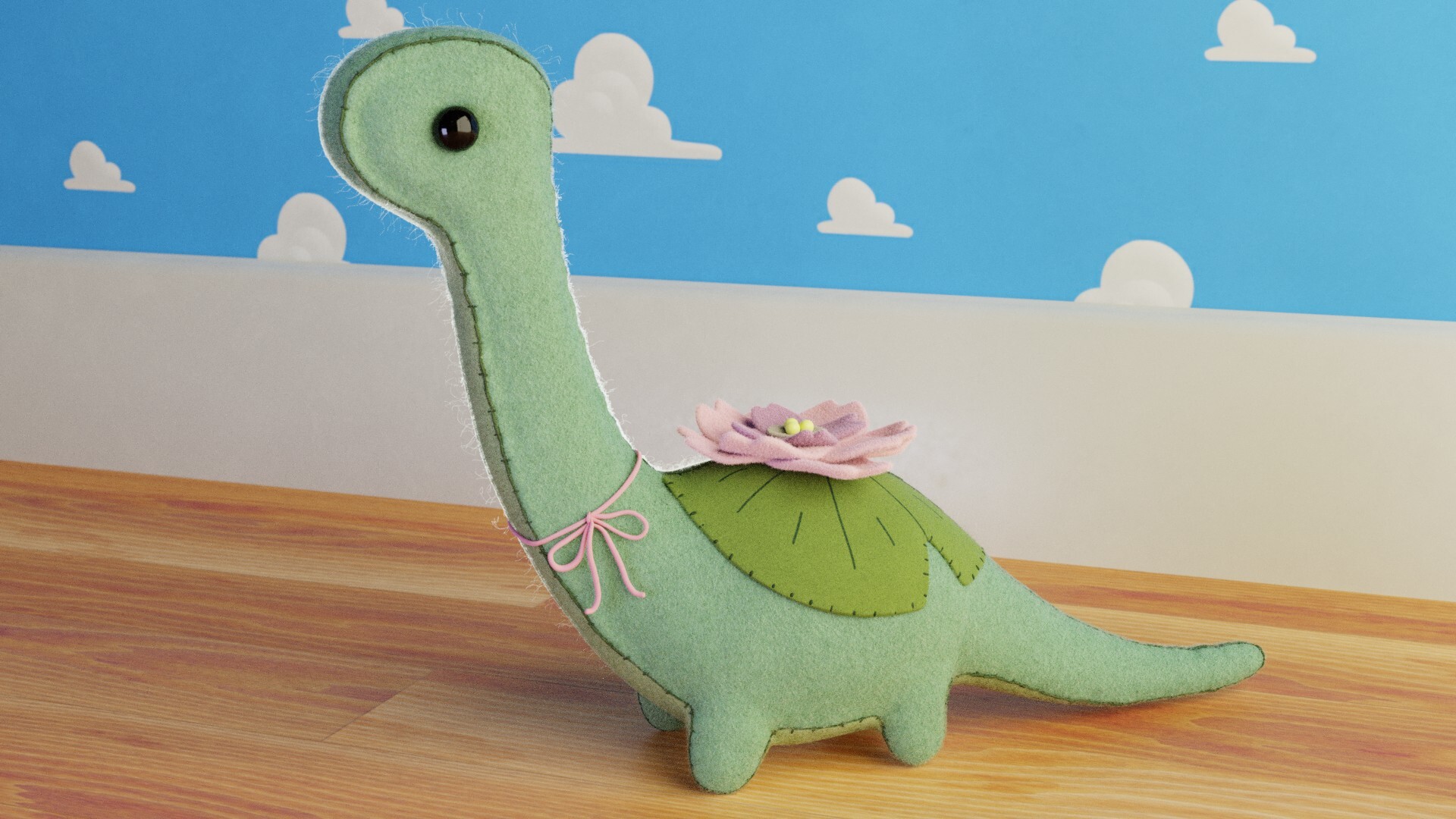 ArtStation - Needle Felt Dinosaur plush - Personal Project