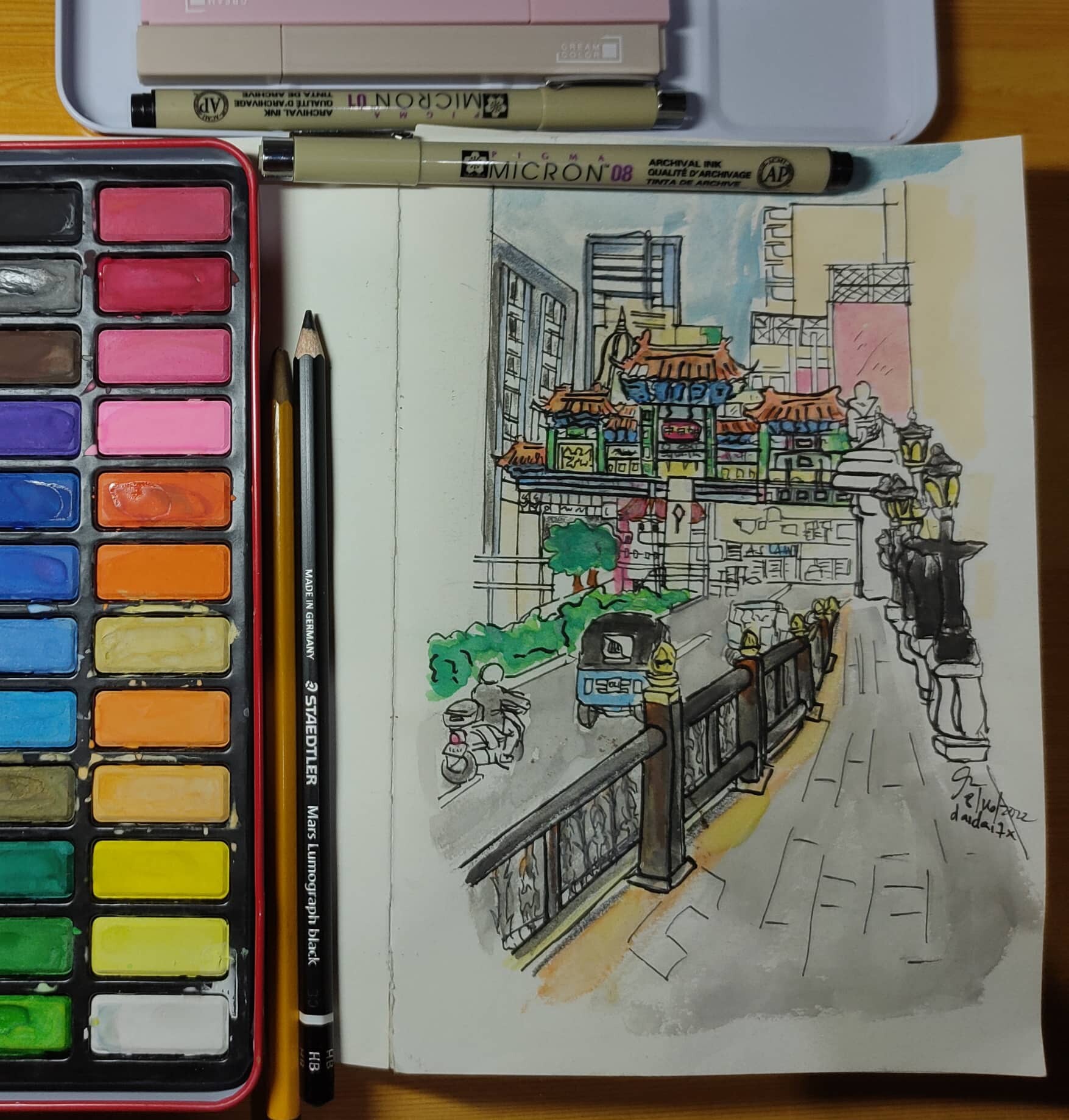 ArtStation - Sketch 04 : Jones Bridge , Manila