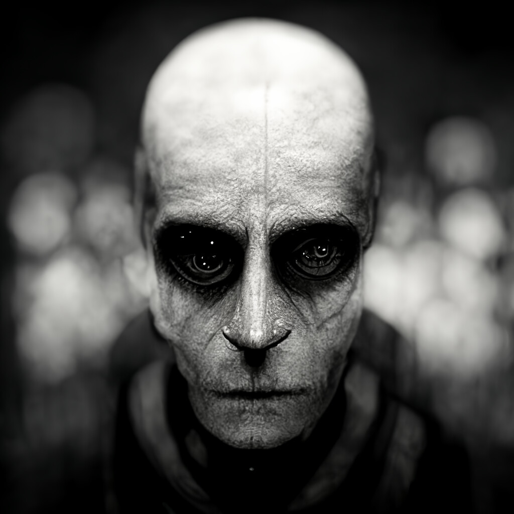 ArtStation - A man looks into the void and sees himself.