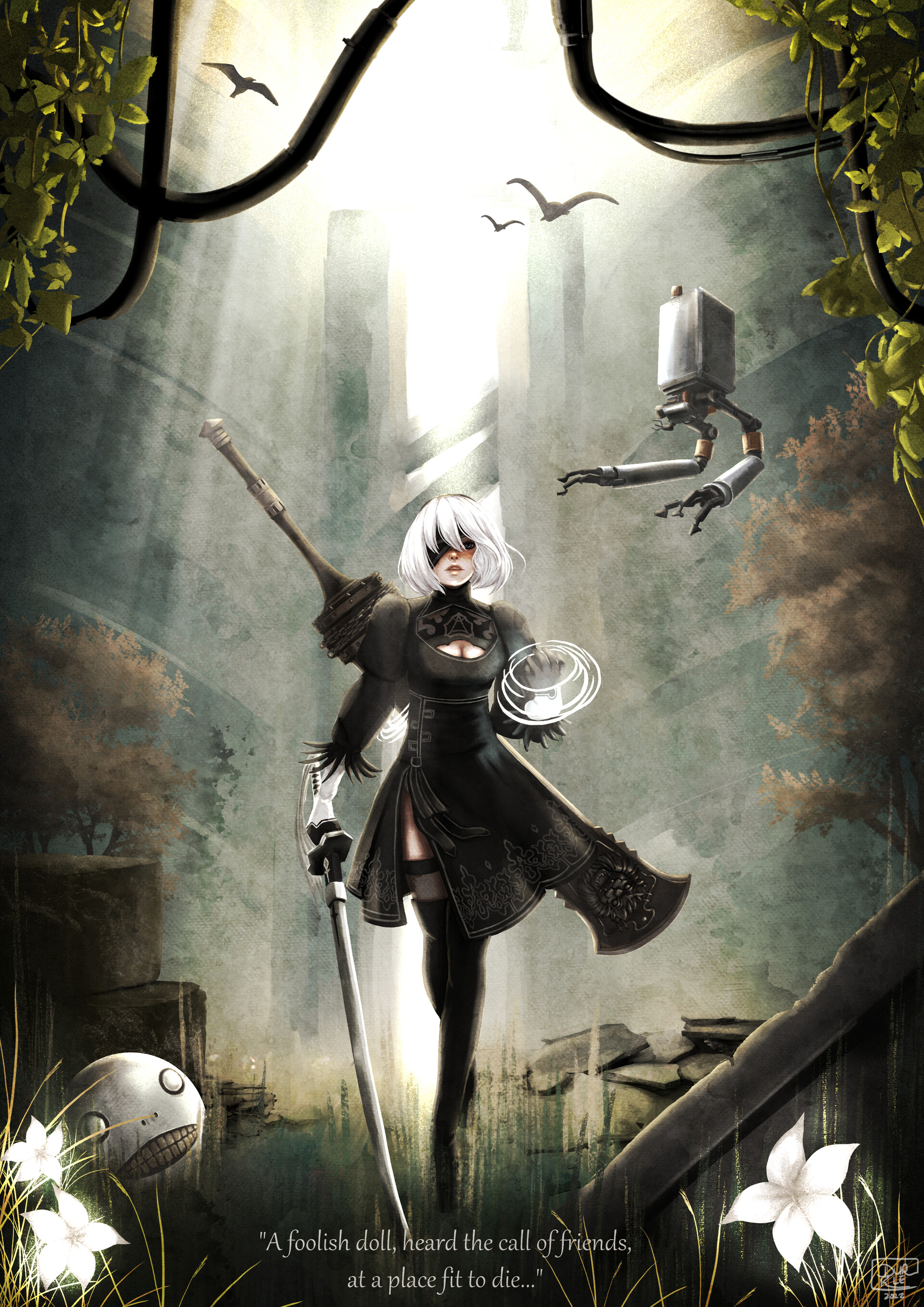 nier 2b wallpaper