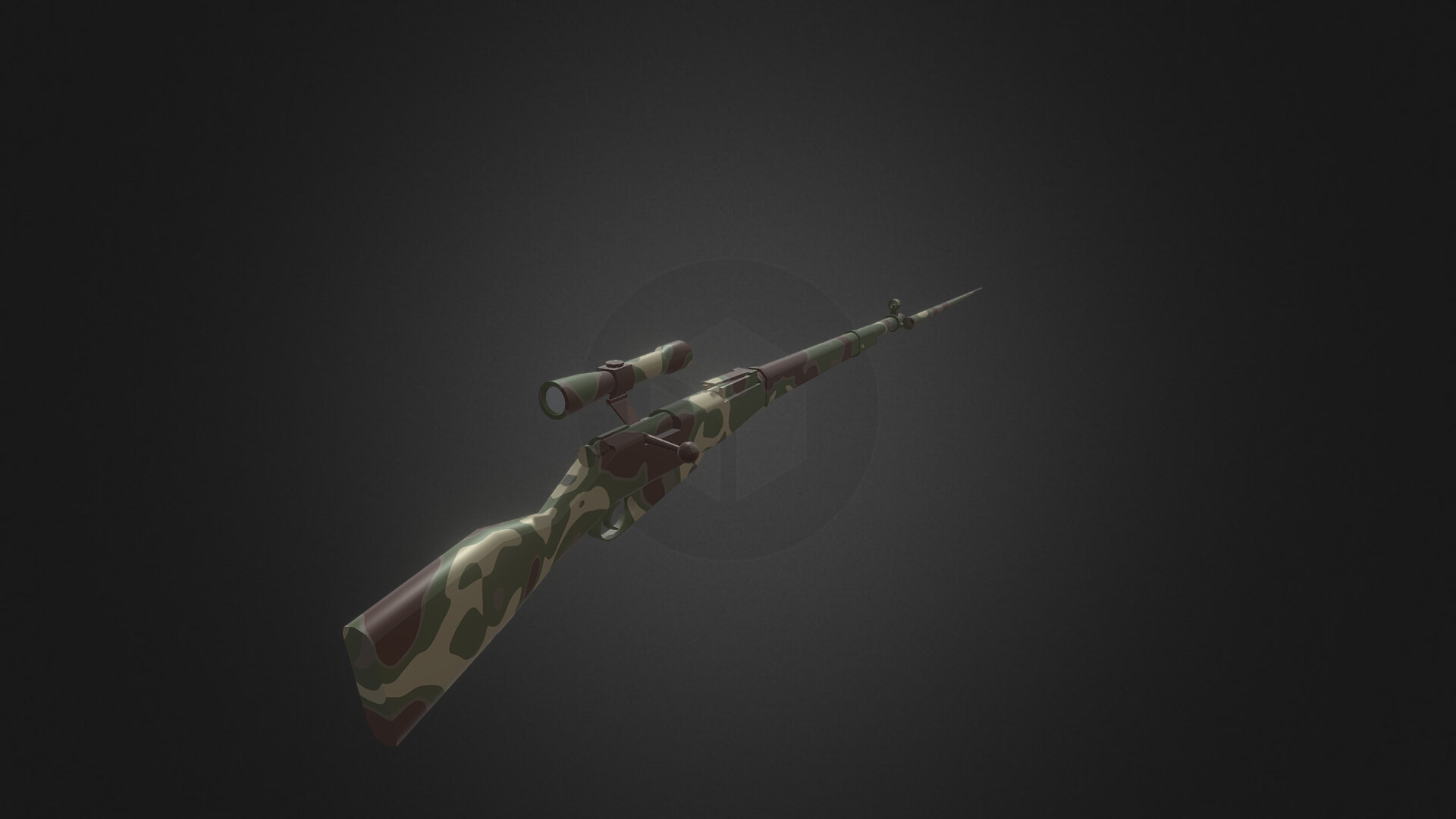 ArtStation - Rifle Green Camo Skin