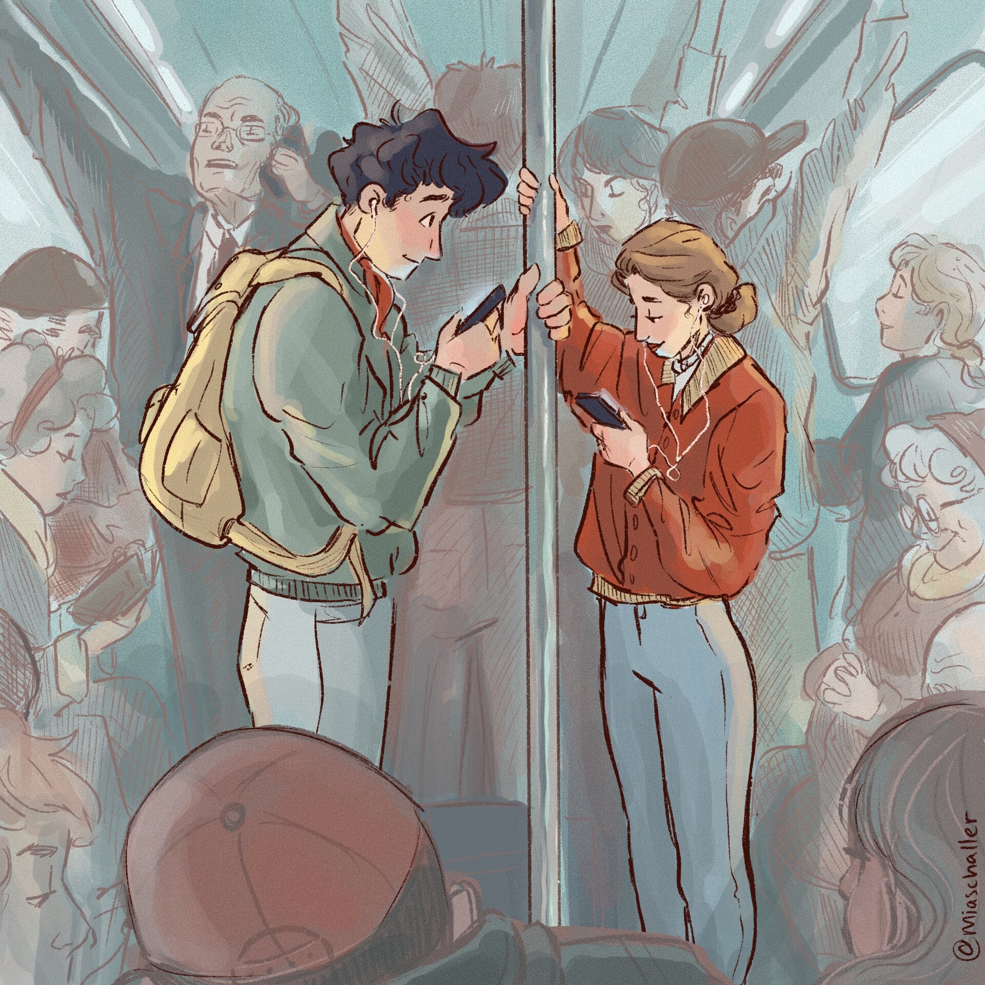 ArtStation - Subway Strangers