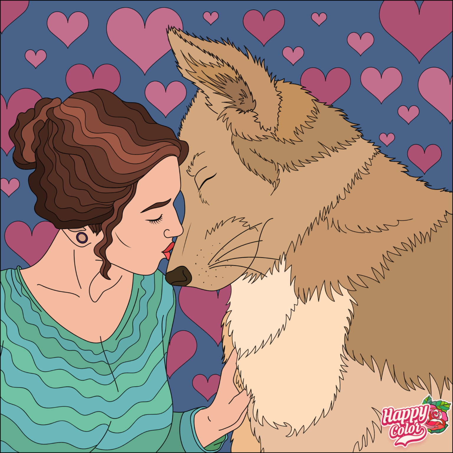 ArtStation - Girl Love Wolf