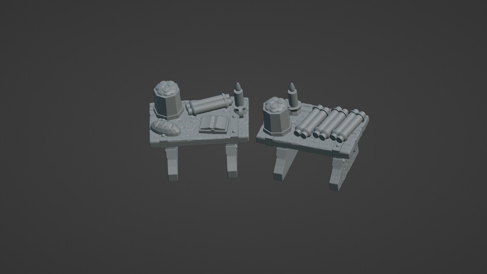 Federico - 3D model fantasy inn rooms