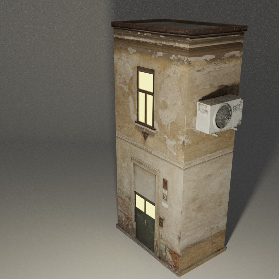 ArtStation - ian hubert style Lazy tutorial building.