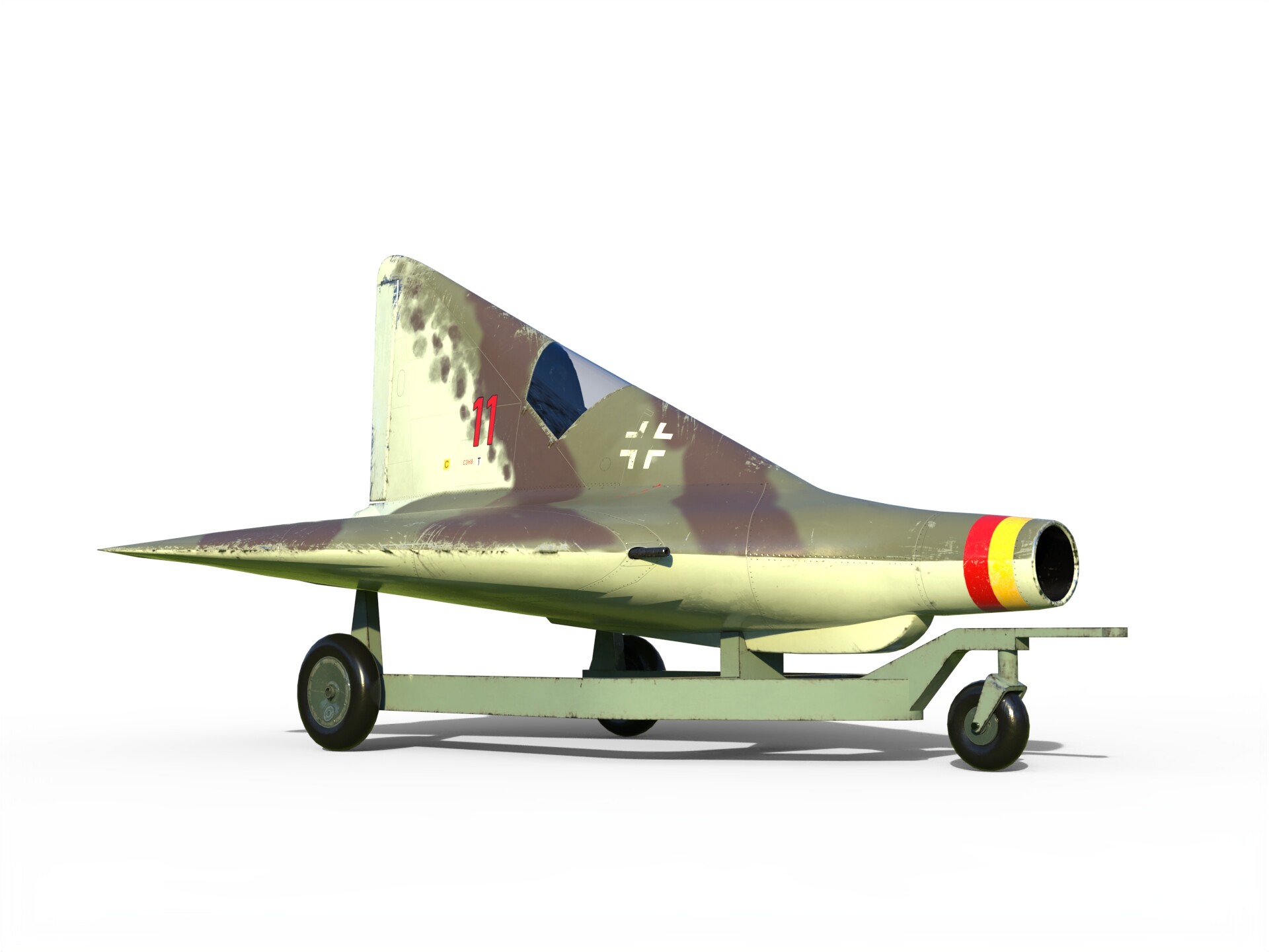 Tim Samedov - Lippisch P 13 Nazi coal plane 3D model