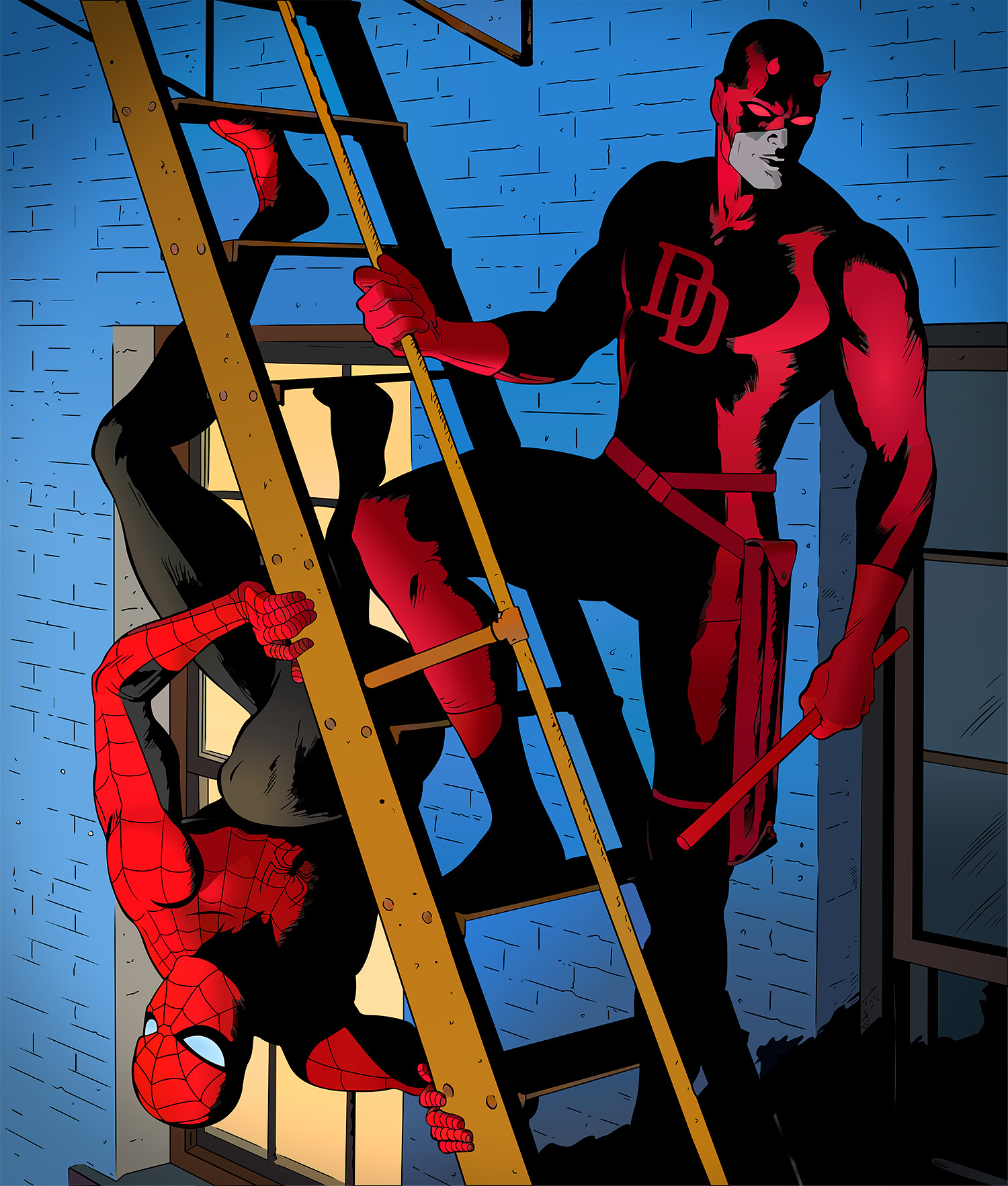 ArtStation - Spider-Man/Daredevil Vector Art